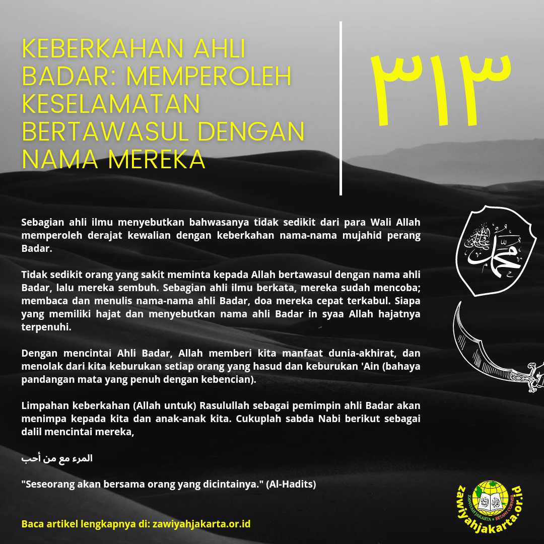 Keberkahan Ahli Badar: Memperoleh Keselamatan Bertawasul dengan Nama ...
