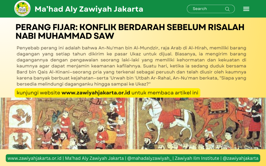 Perang Fijar: Konflik Berdarah Sebelum Risalah Nabi Muhammad SAW - Ma ...